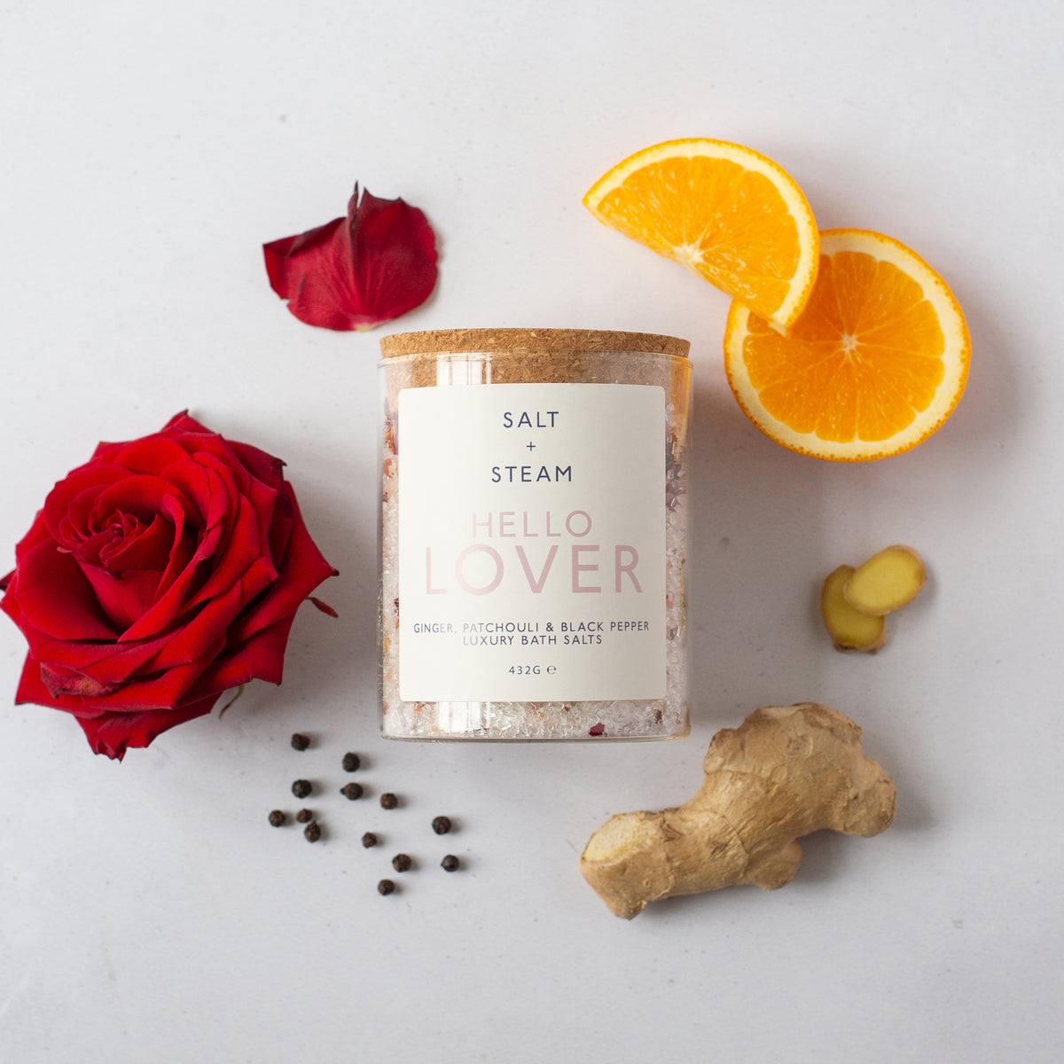 Hello Lover Natural Bath Salts | Salt + Steam
