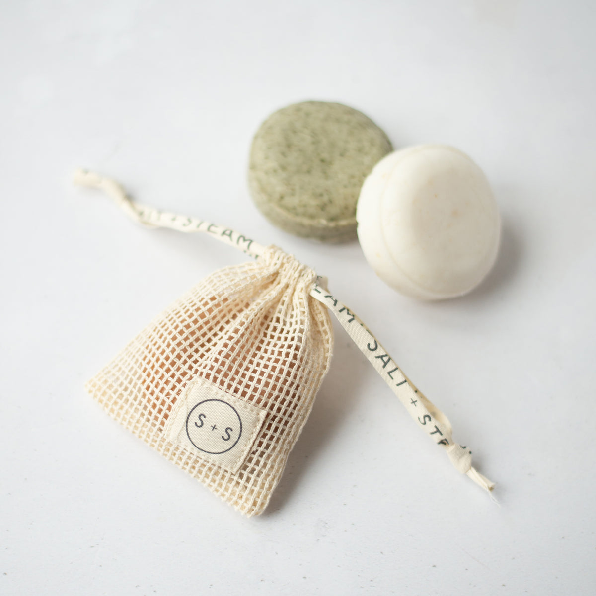 Cotton Shampoo & Conditioner Bar Storage Bag | Salt + Steam